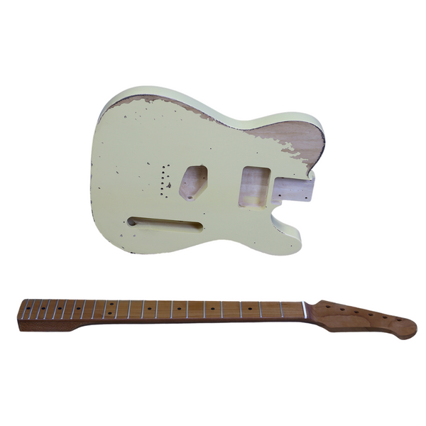 DIY Relic TL Style Cream Guitar Kit | BlackBeard – BlackBeard DIY Guitars