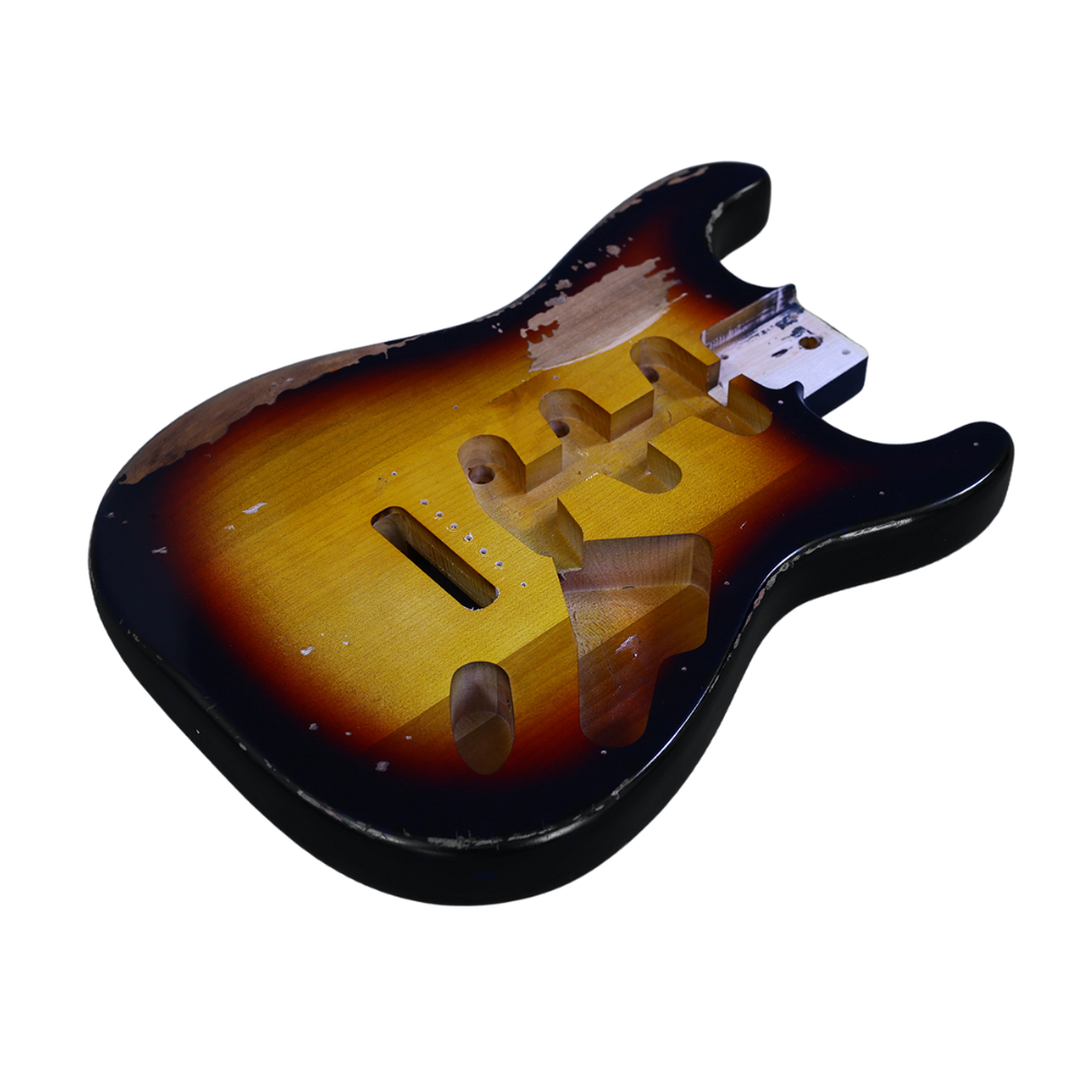 DIY Relic ST Style Tobacco Guitar Kit | BlackBeard – BlackBeard DIY Guitars